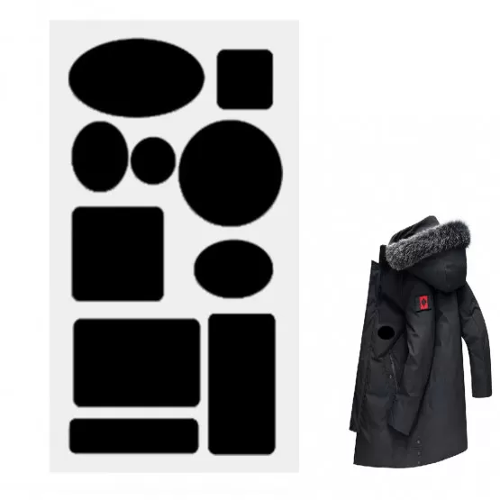 INF Multi shapes, self-adhesive down jacket pants clothes repair patches