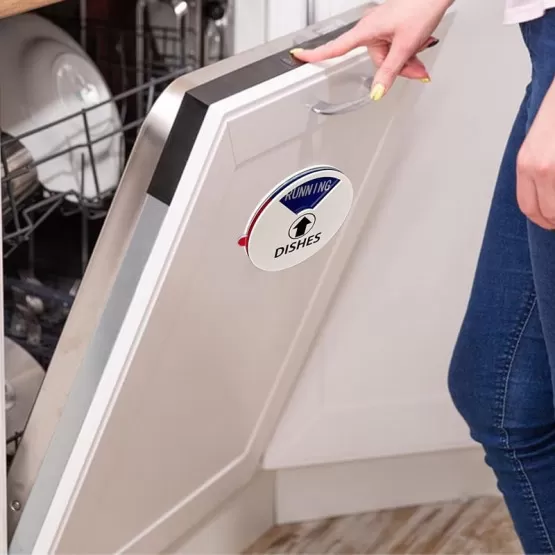 INF Dishwasher Magnet Clean Dirty Running Empty Sign Indicator, Magnetic