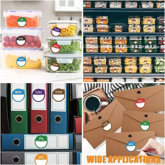 INF Orange Wednesday Stickers - 500 Labels/2 Rolls - Handwriteable