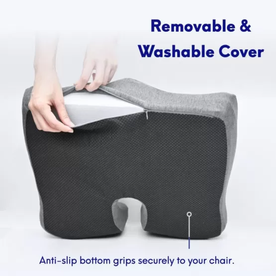 INF Memory Foam Lumbar Support Seat Cushion - Ergonomic Design for Office