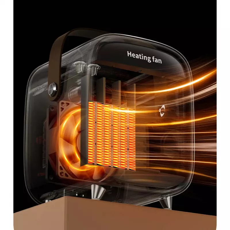 INF Electric ceramic heating fan in retro design
